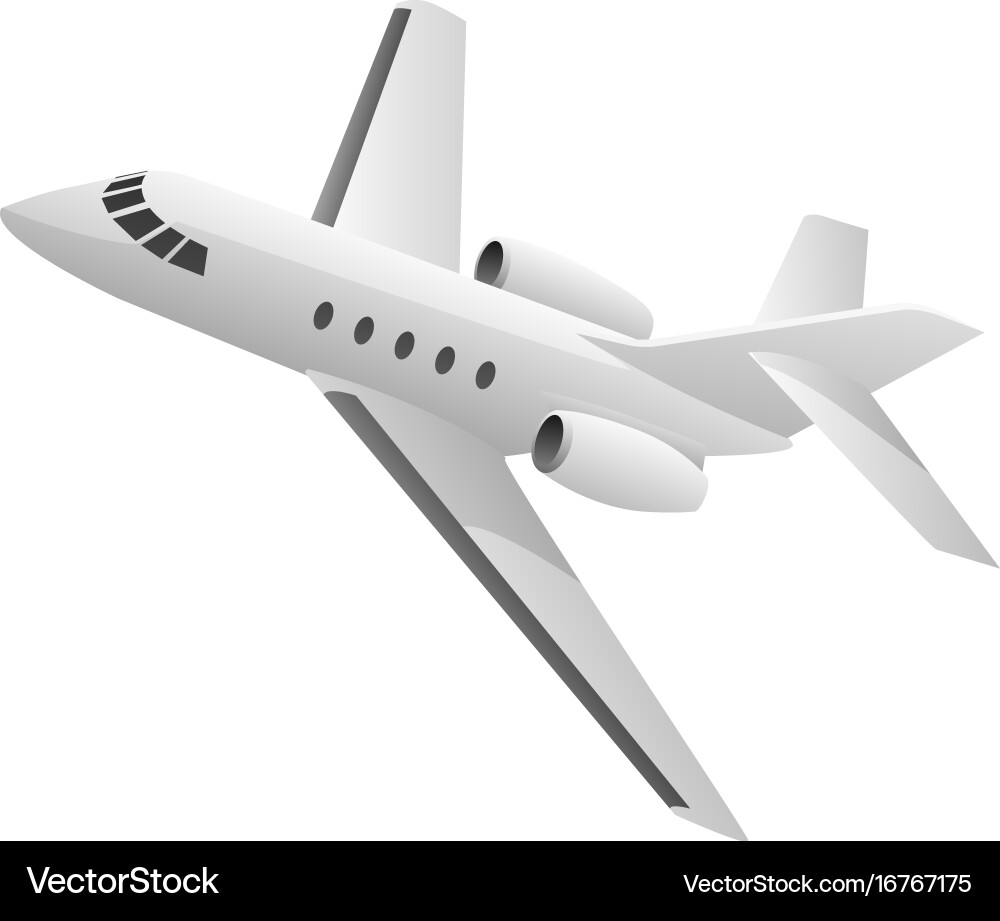Business jet airplane Royalty Free Vector Image