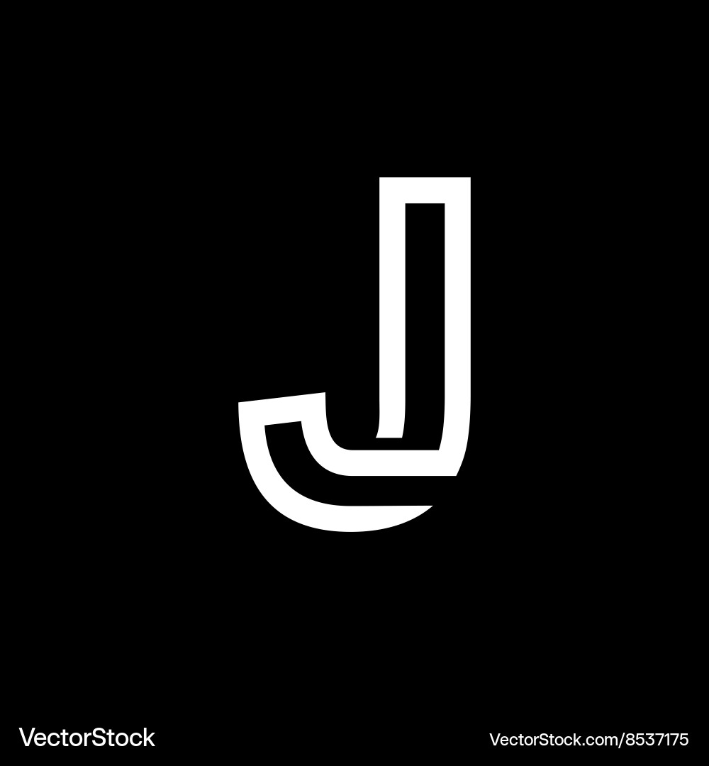 Black and White Letter J Vector Images (over 8,100)