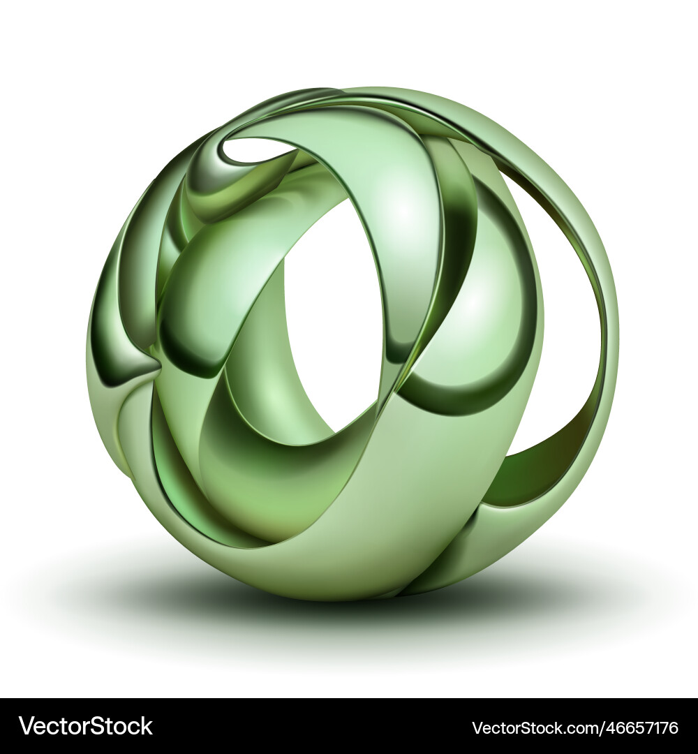 Abstract figure as a sphere Royalty Free Vector Image