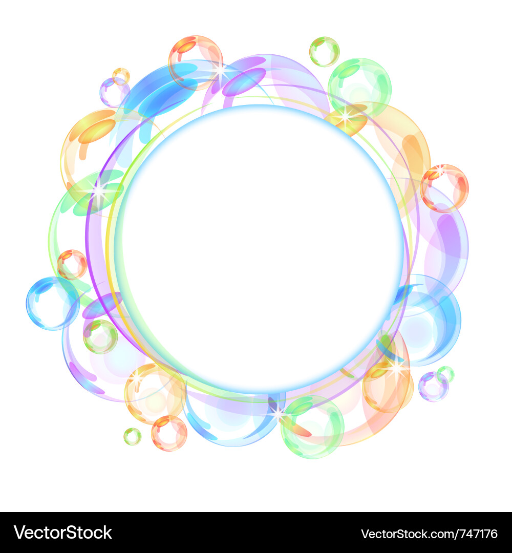 Colorful bubble background Royalty Free Vector Image