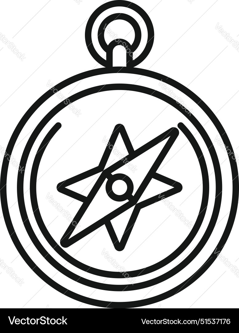 Finding your way with compass Royalty Free Vector Image