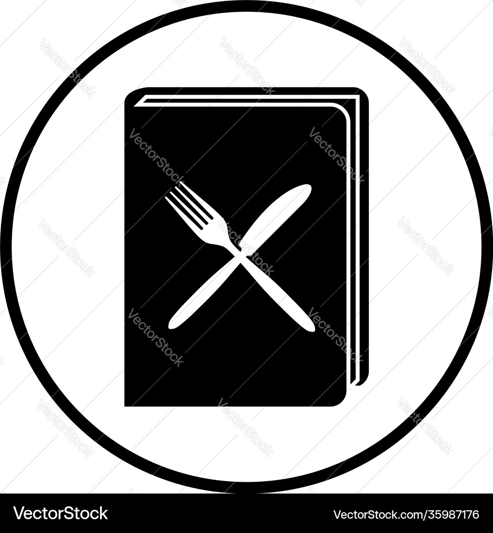 Menu book icon Royalty Free Vector Image - VectorStock