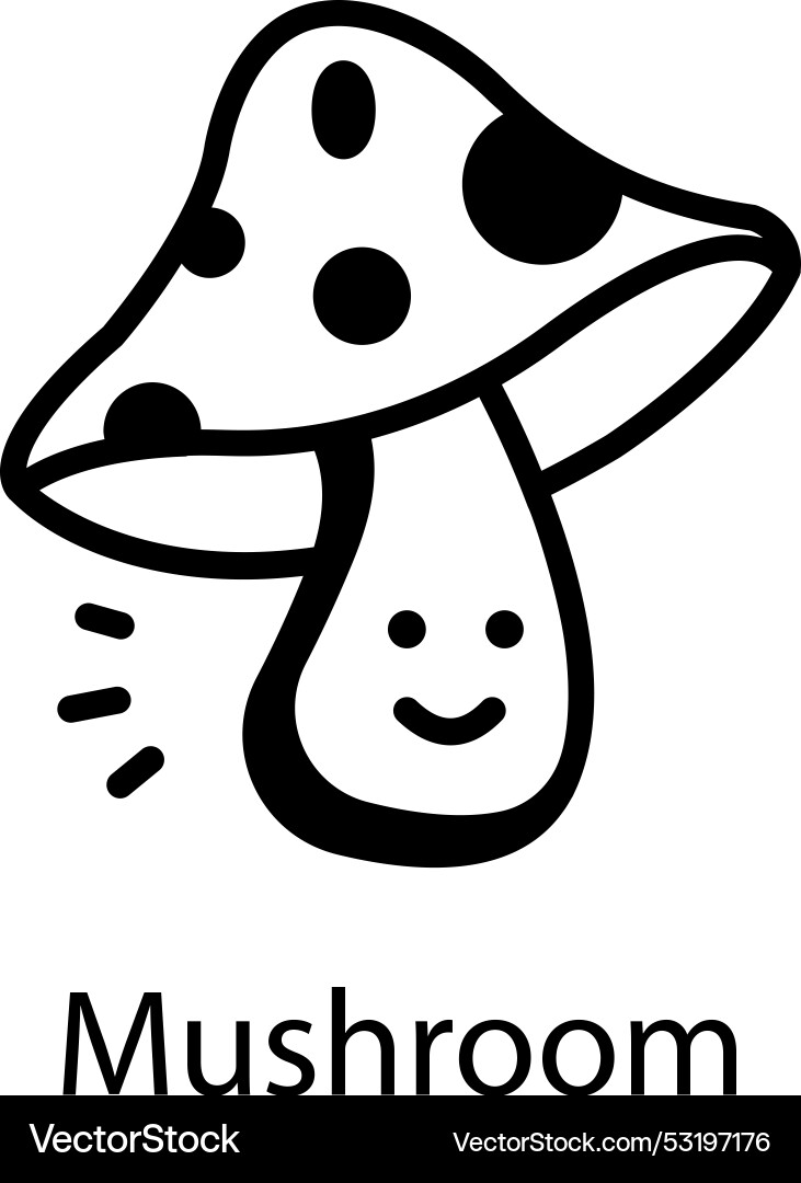 Mushroom Royalty Free Vector Image - VectorStock