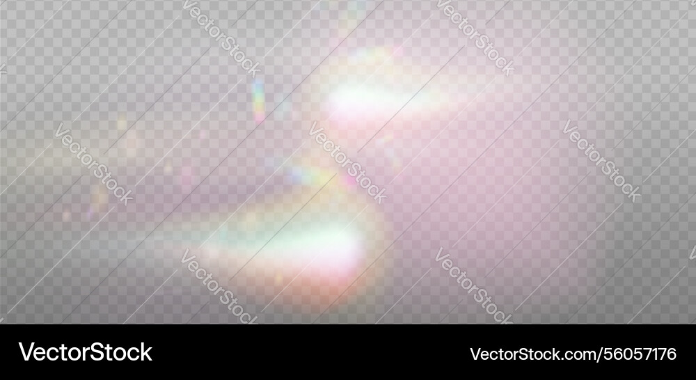 Warm rainbow reflection light prism effect – Royalty-Free Vector ...