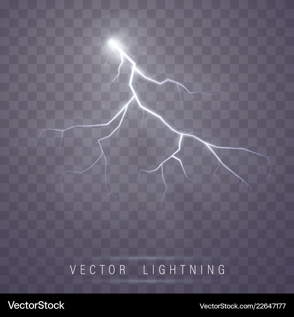Lightning flash bolt Royalty Free Vector Image