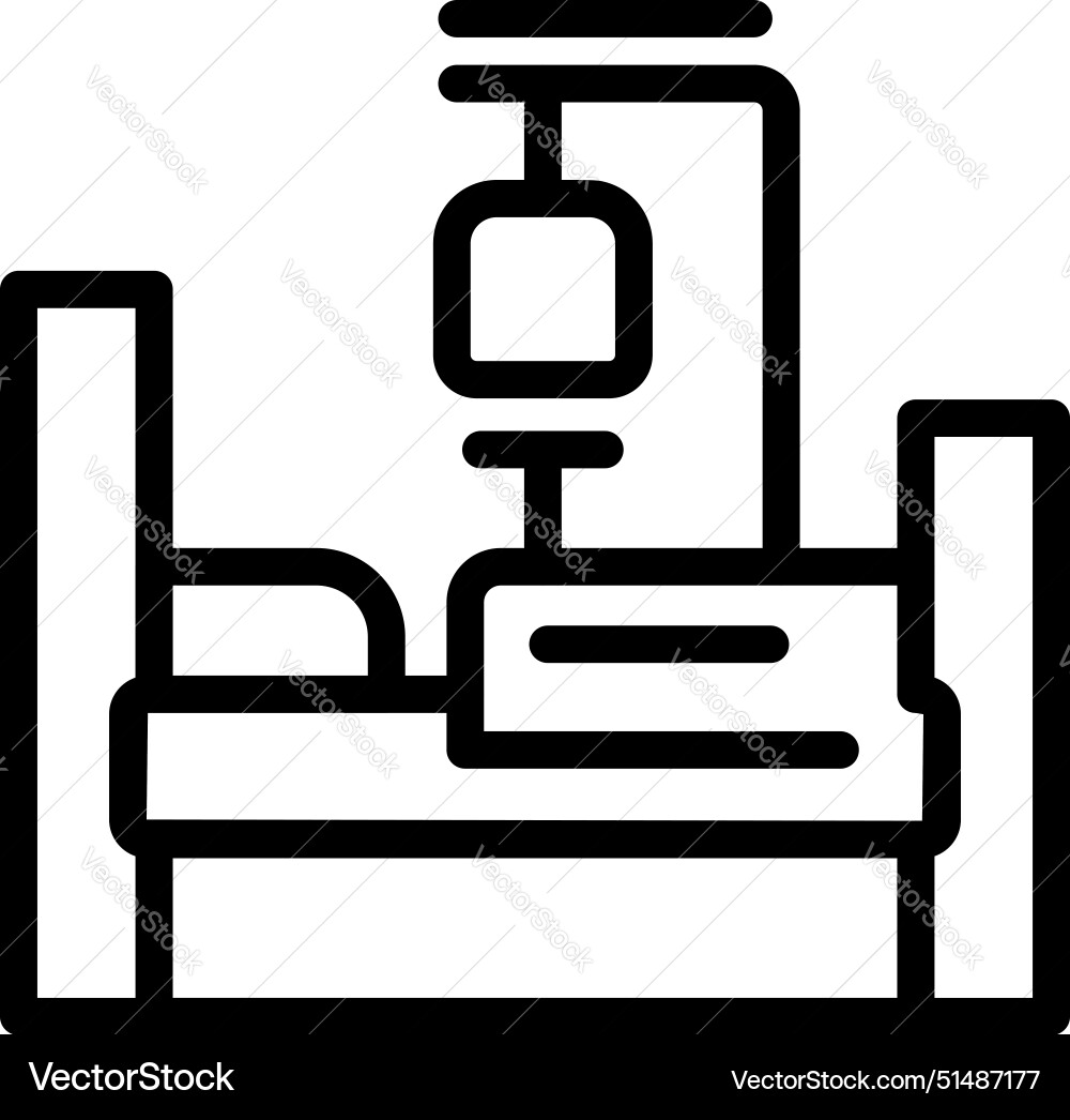 Modern industrial sewing machine icon Royalty Free Vector