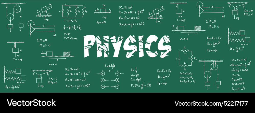 Notes on exercises formulas and equations Vector Image