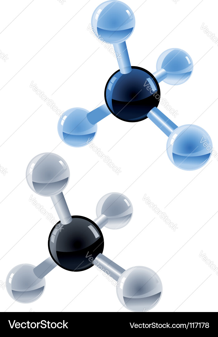 Molecular Structure Diagram Royalty Free Vector Image