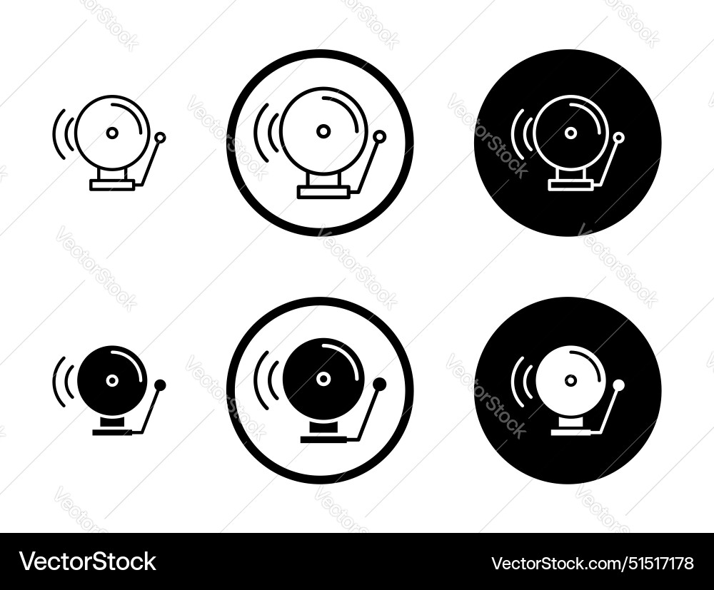 School bell icon Royalty Free Vector Image - VectorStock