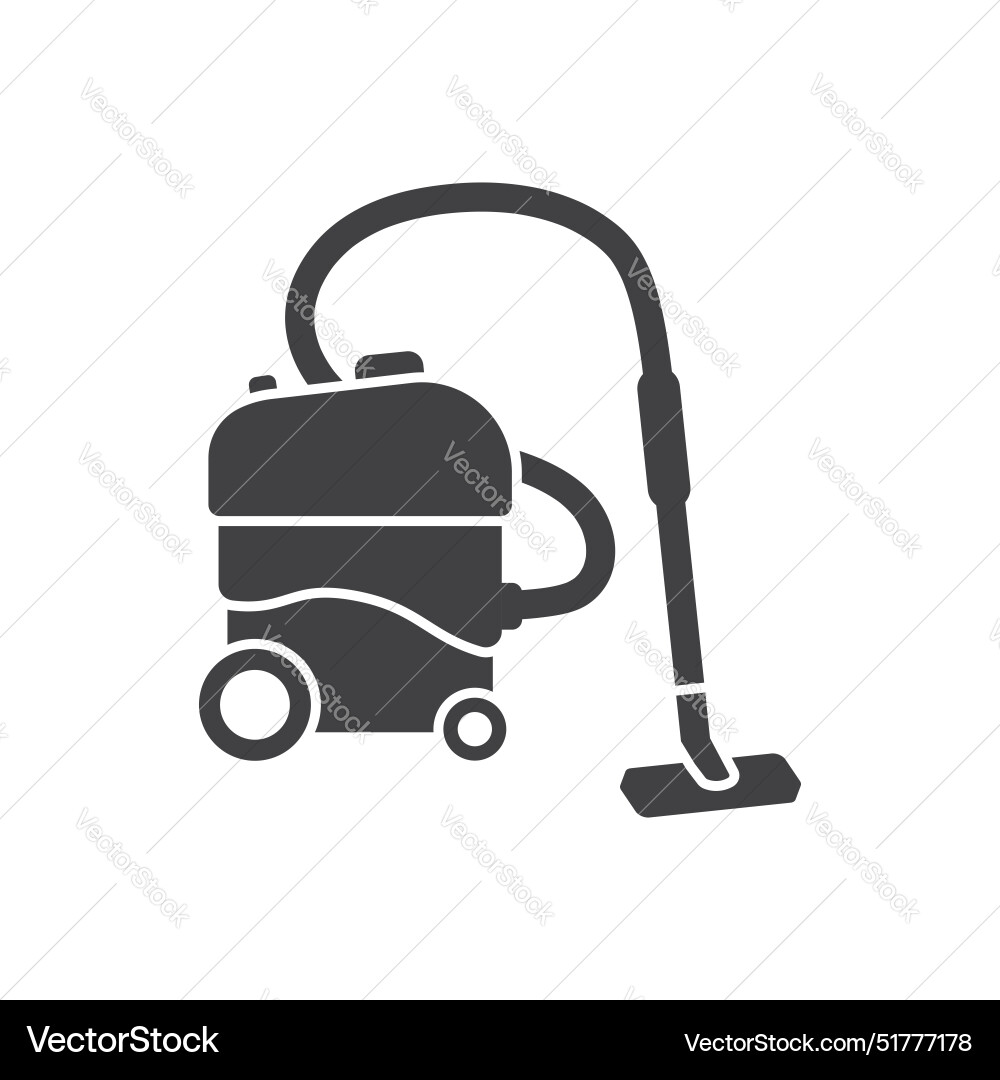 Vacuum cleaner icon in flat style equipment Vector Image