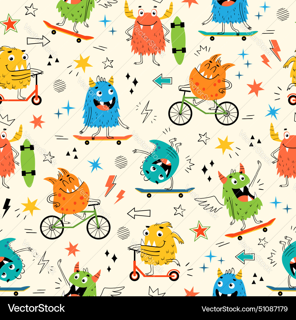 Kids Monsters Vector Images (over 41,000)