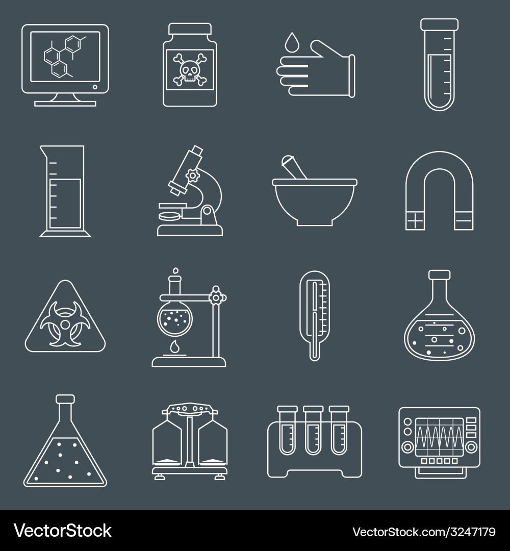 Laboratory Equipment Royalty Free Vector Image Laboratory With