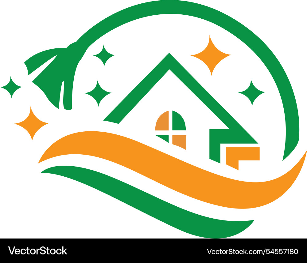 Carpet Cleaning Logo - Interior Service Royalty Free Vector