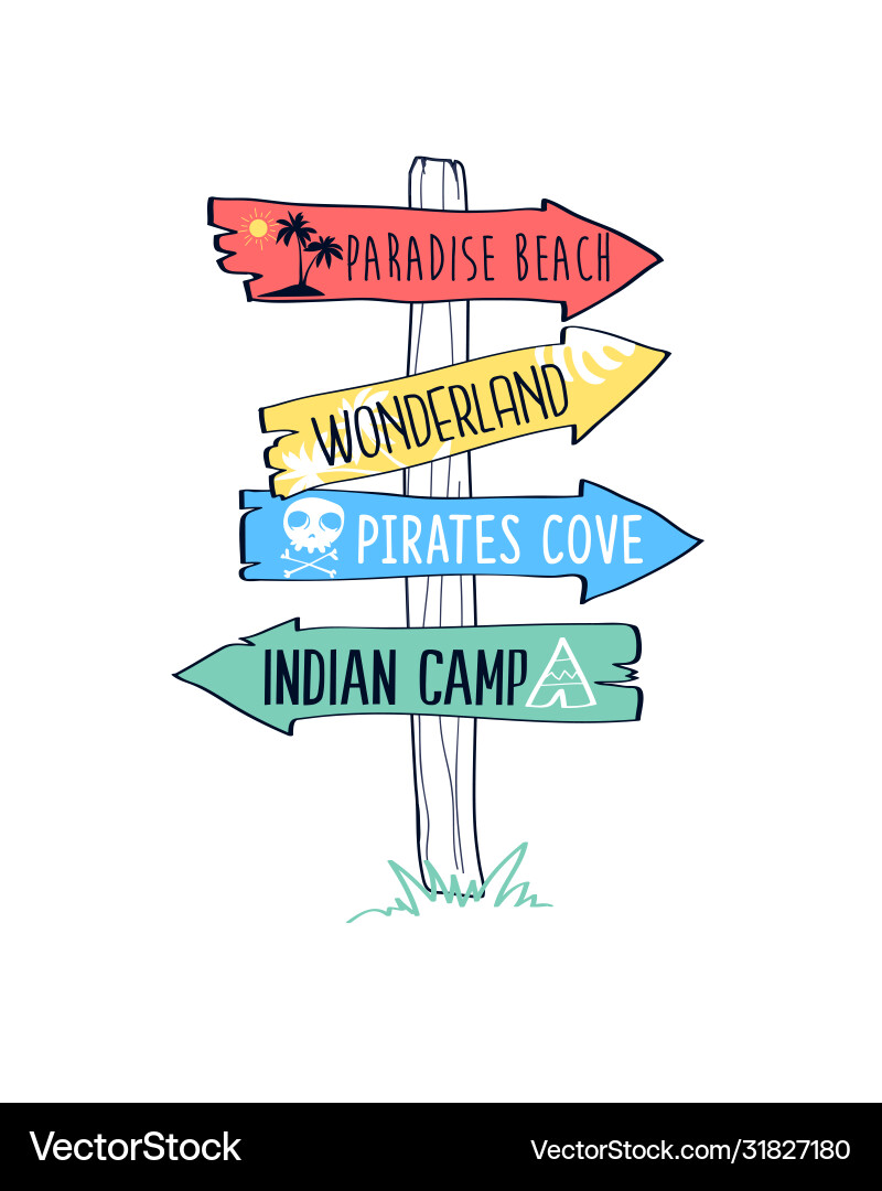 Direction sign Royalty Free Vector Image - VectorStock