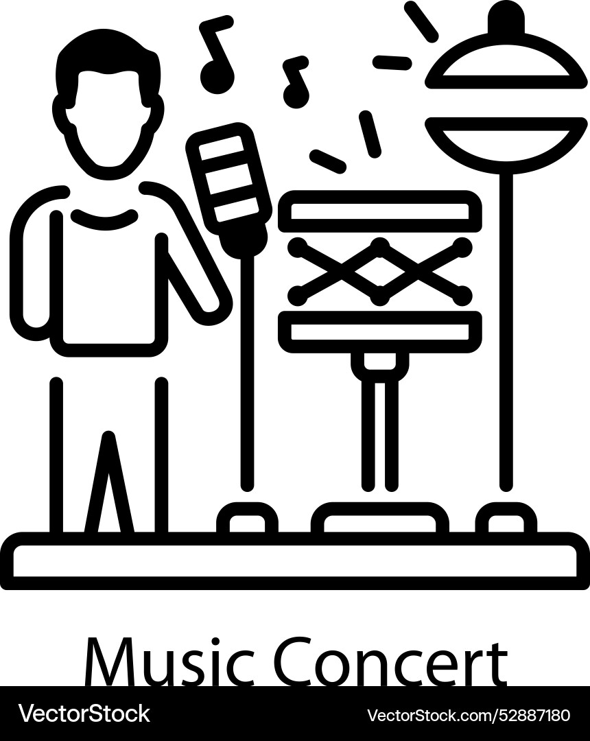 Music concert Royalty Free Vector Image - VectorStock