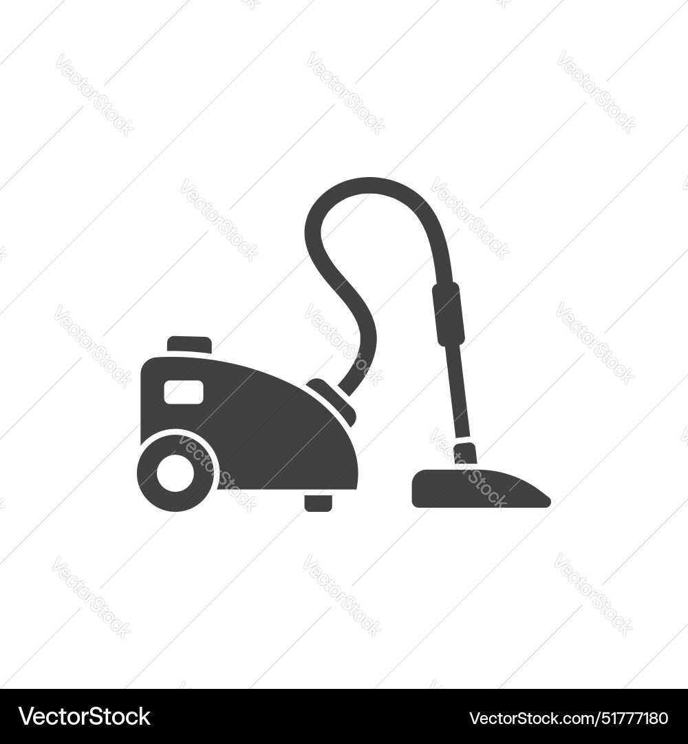 Vacuum cleaner icon in flat style equipment Vector Image