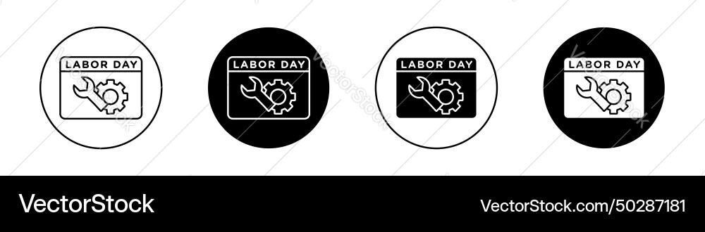 Labor day icon Royalty Free Vector Image - VectorStock