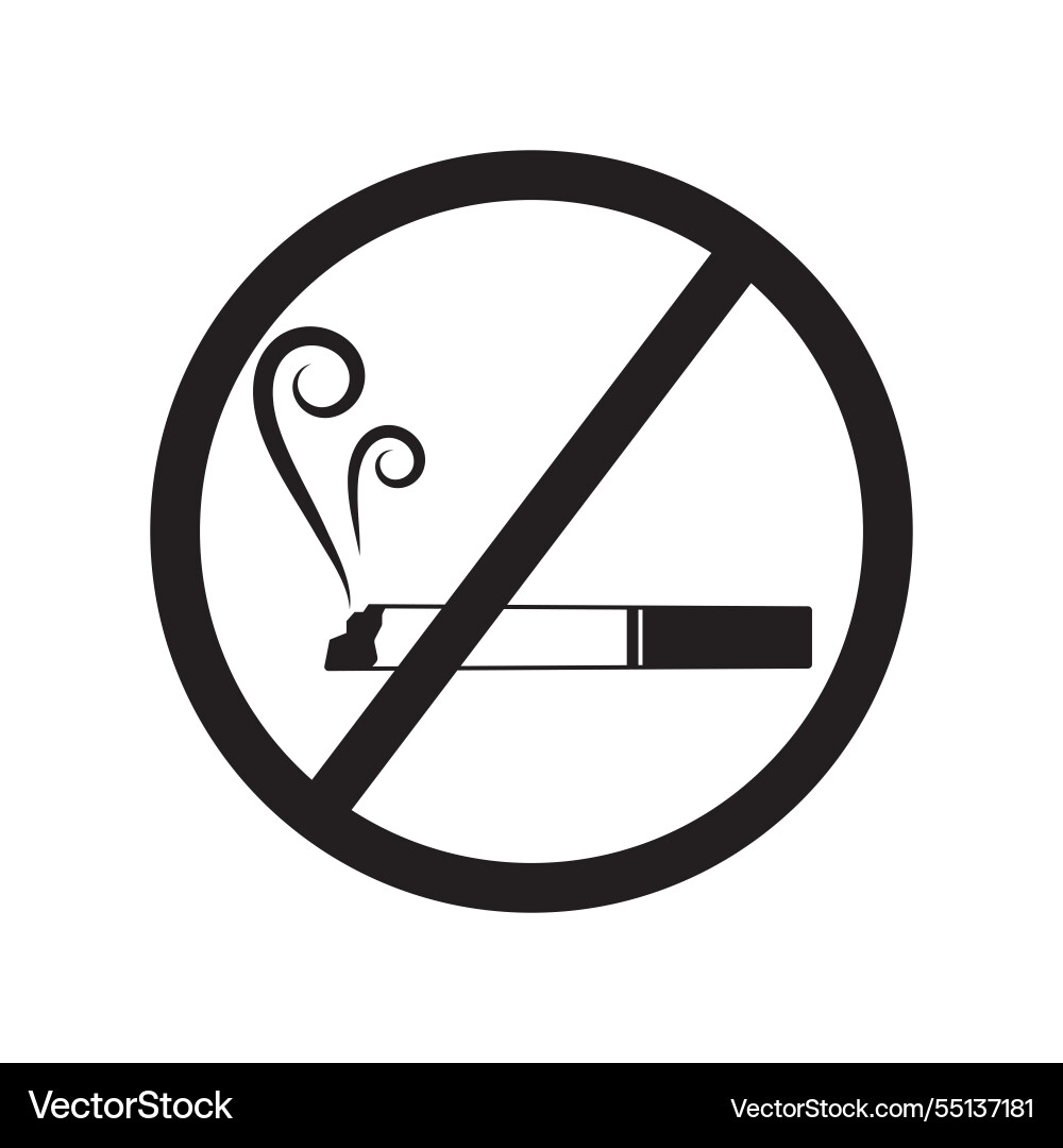 No smoking area icon Royalty Free Vector Image