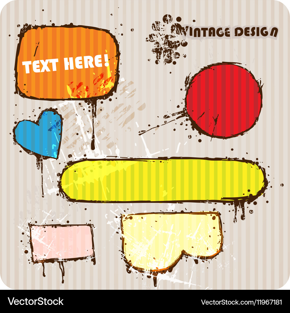 Vintage frame set Royalty Free Vector Image - VectorStock