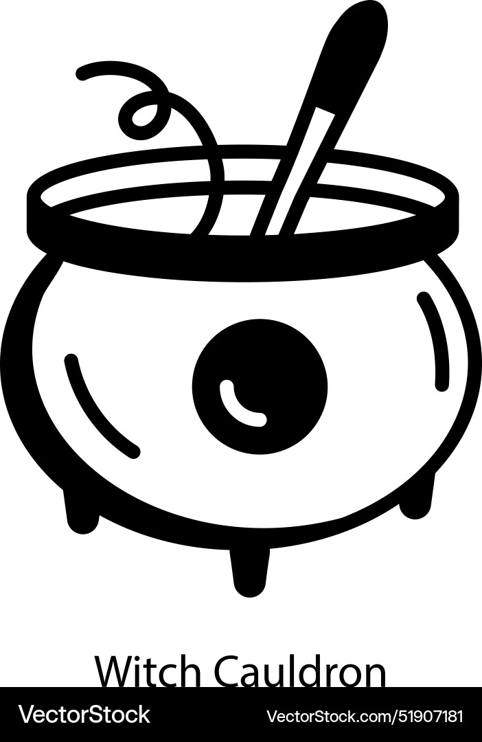 Witch cauldron Royalty Free Vector Image - VectorStock