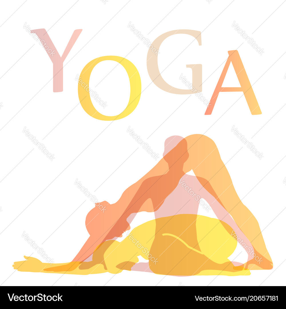Yoga poses Royalty Free Vector Image - VectorStock