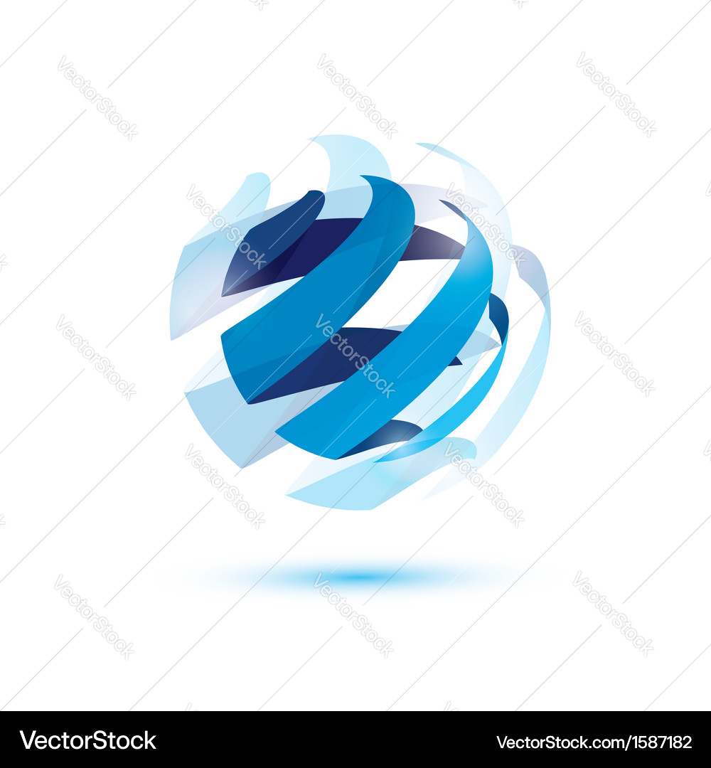 Abstract globe symbol Royalty Free Vector Image