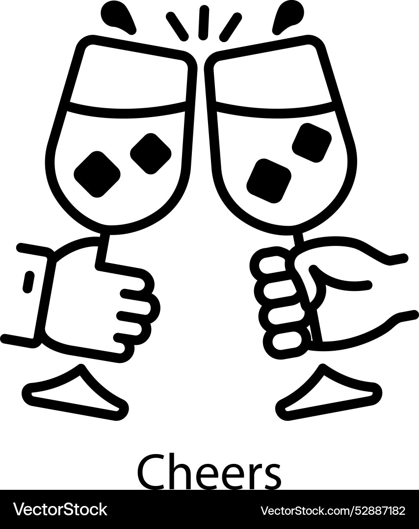 Cheers Royalty Free Vector Image - VectorStock