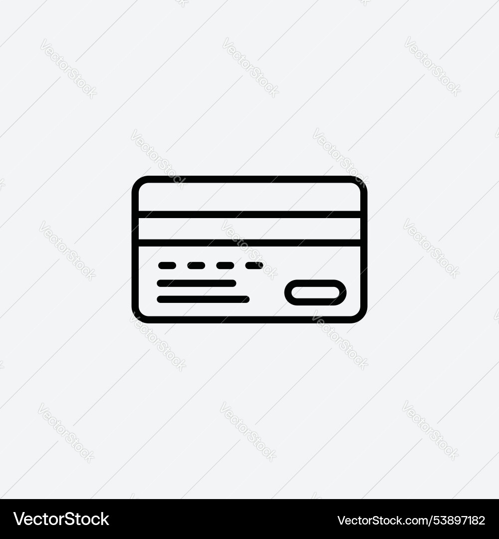 Credit card icon set Royalty Free Vector Image