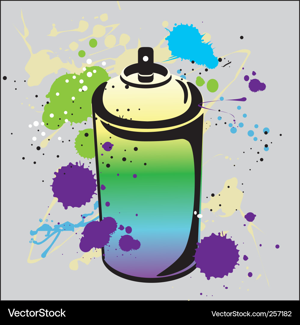 Graffiti spray can Royalty Free Vector Image - VectorStock