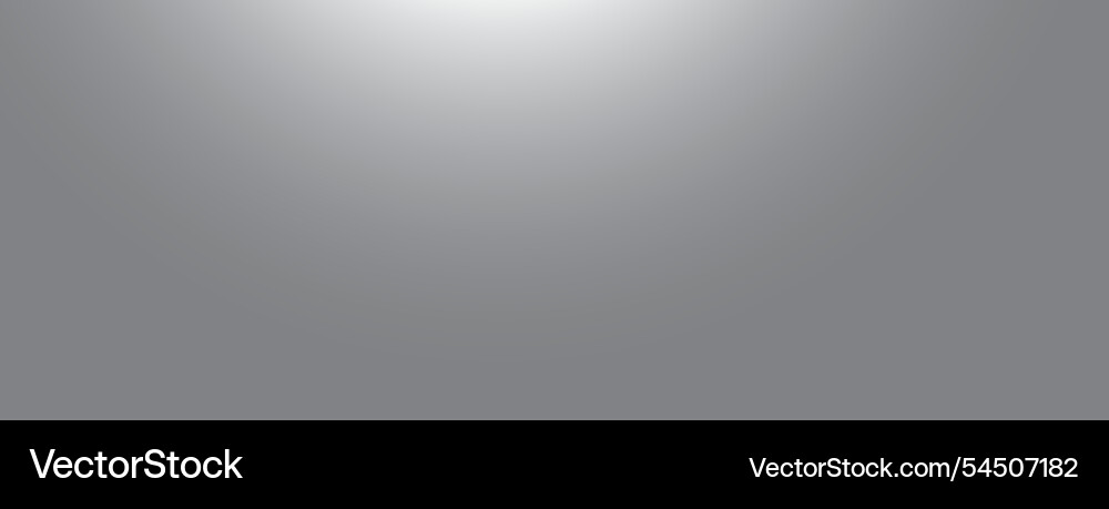 Silver gradient background banner Royalty Free Vector Image