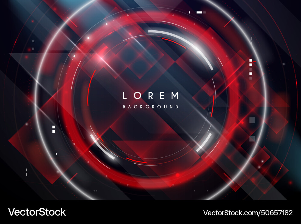 Technology red white and black background Vector Image