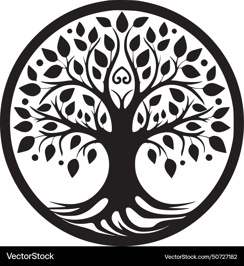 Tree of life - high quality logo ideal Royalty Free Vector