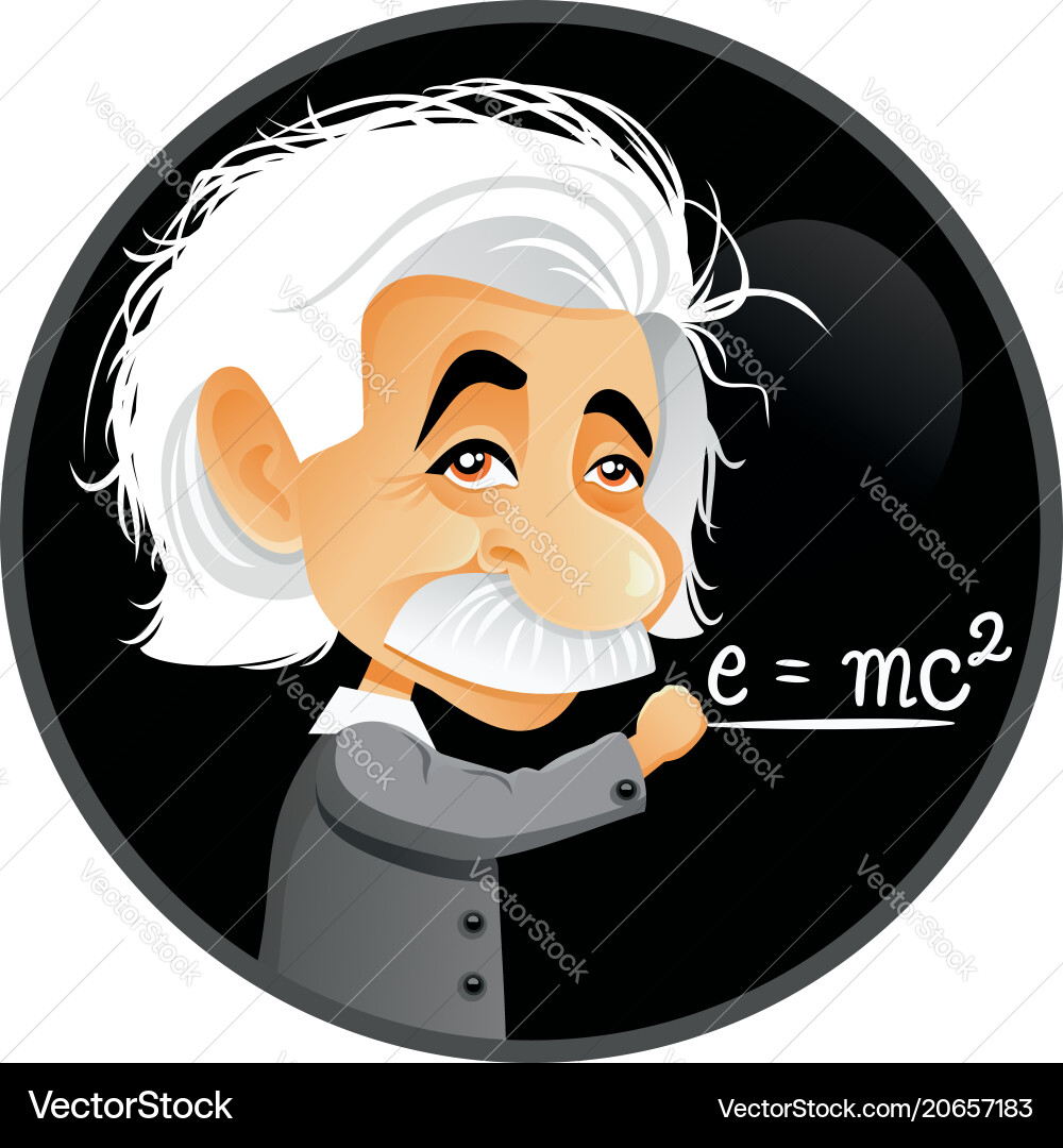 Albert Einstein Cartoon Vector Images (over 310)