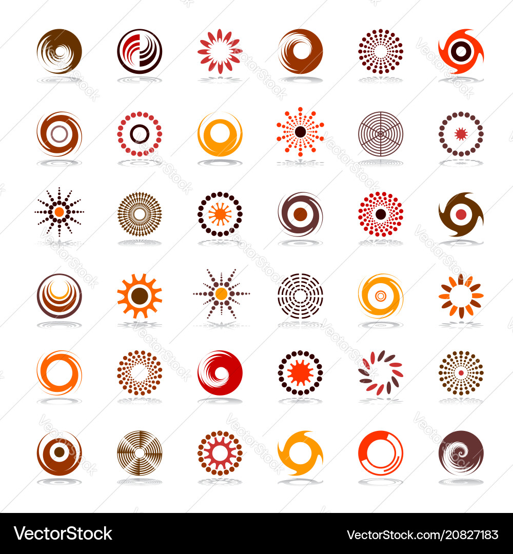 Design elements set Royalty Free Vector Image - VectorStock