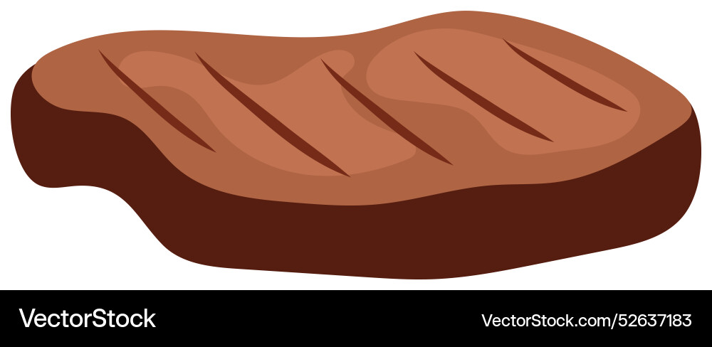 Meat steak icon food Royalty Free Vector Image