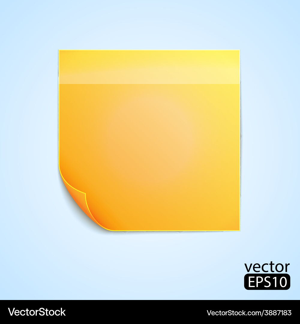 Note sticker Royalty Free Vector Image - VectorStock