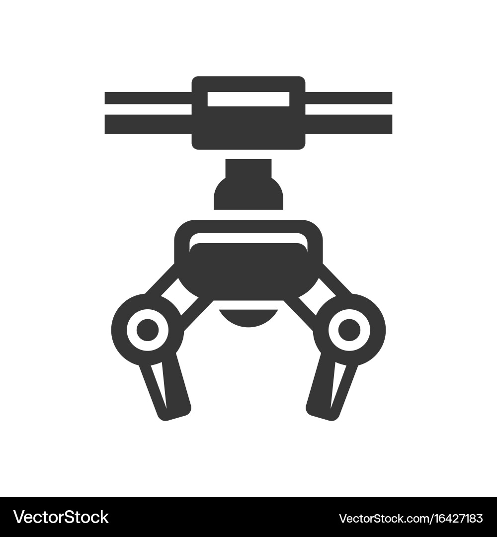 Robotic Claw Machine Icon Royalty Free Vector Image