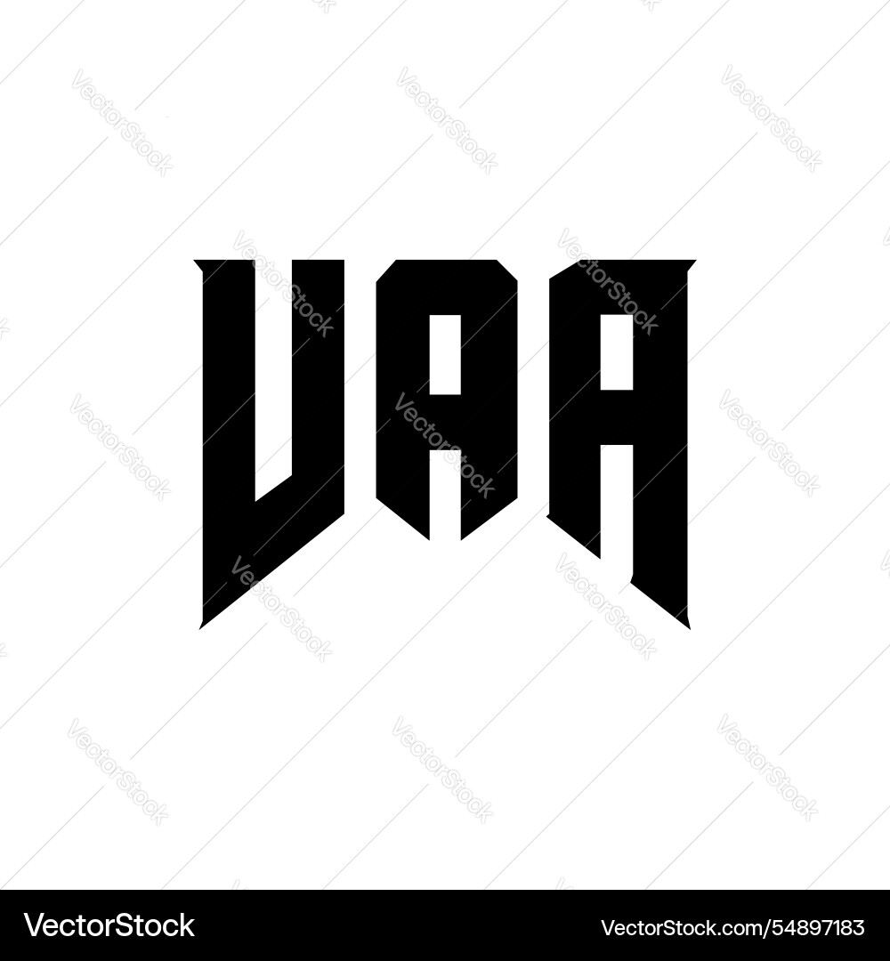 Vaa letter logo design for technology company Vector Image