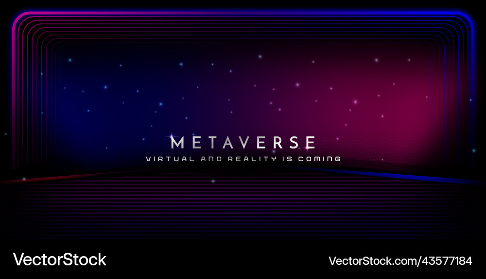 Frame Stage metaverse Hintergründe mit Scheinwerfern