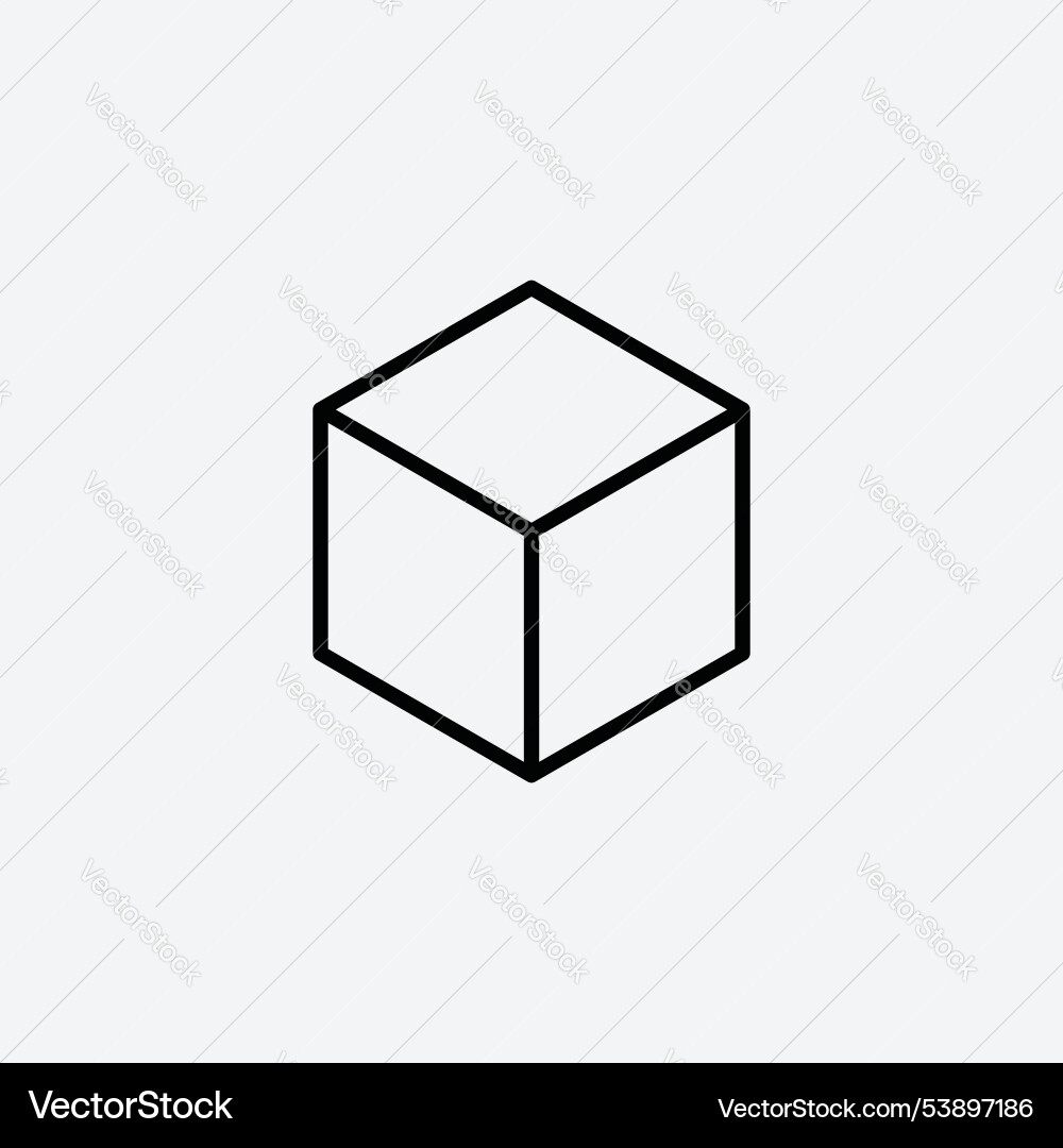 Cube Symbol Set Lizenzfreies Vektorbild - VectorStock