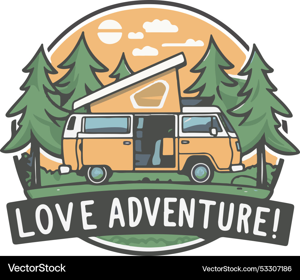 Love adventure Royalty Free Vector Image - VectorStock