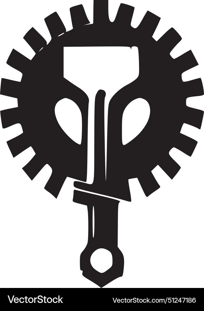 Metal - minimalist and flat logo Royalty Free Vector Image