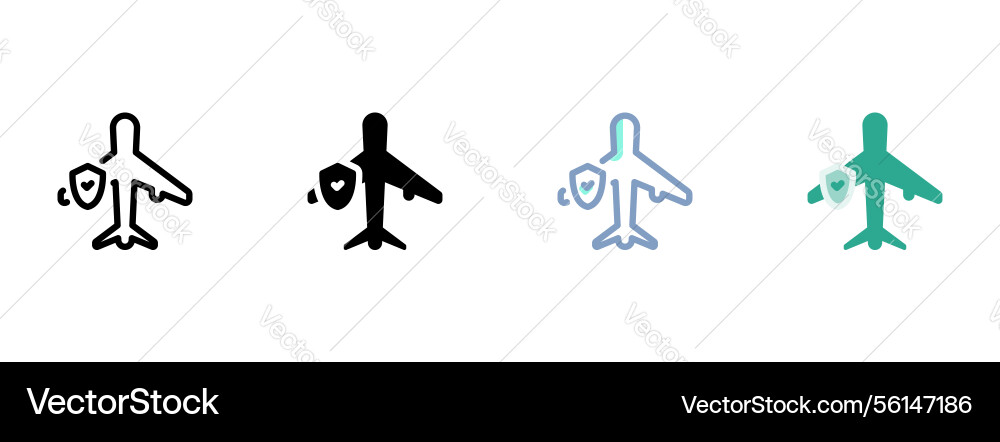 Simple icon on a theme aircraft safety Royalty Free Vector