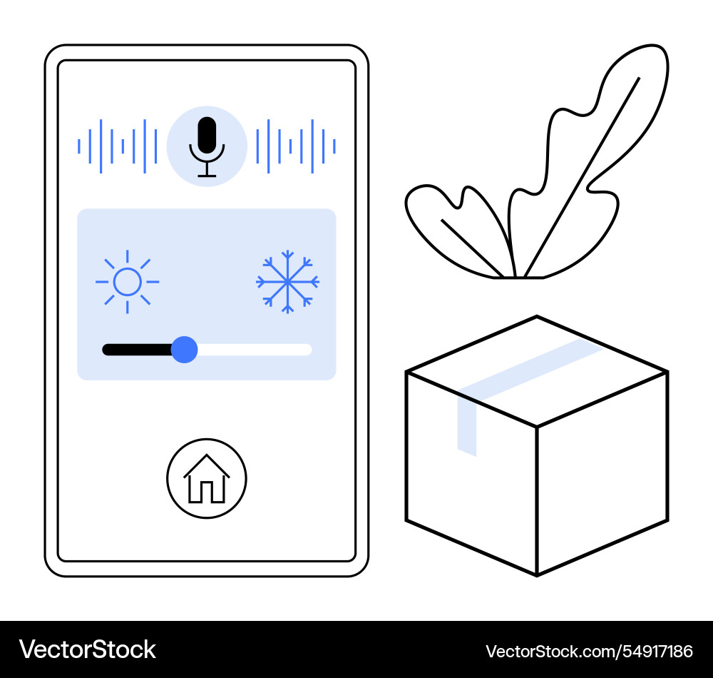 Voice-controlled smart home interface with climate
