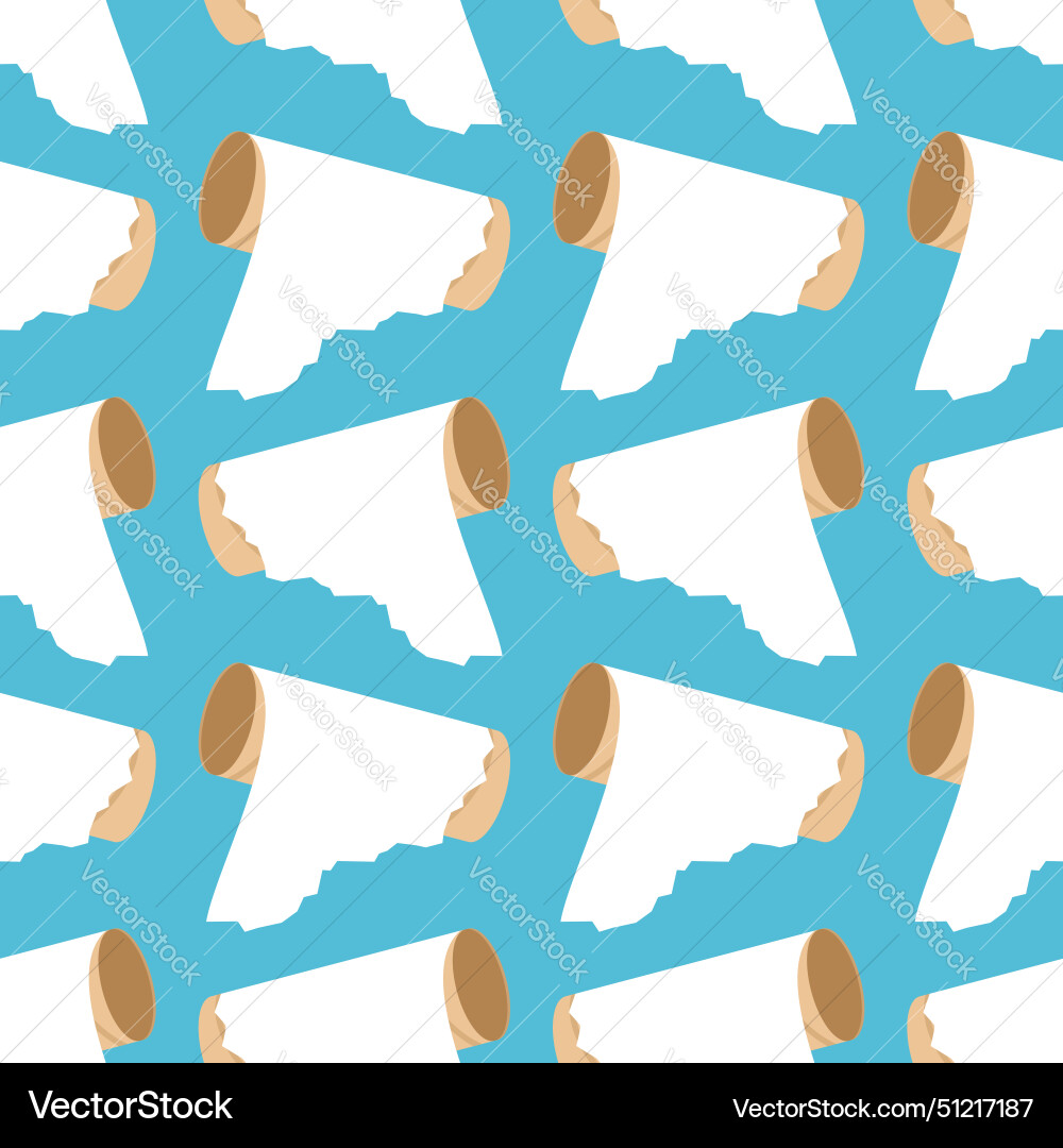 Last piece on toilet paper roll pattern seamless Vector Image