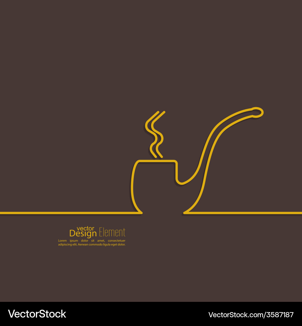 Smoking pipe Royalty Free Vector Image - VectorStock