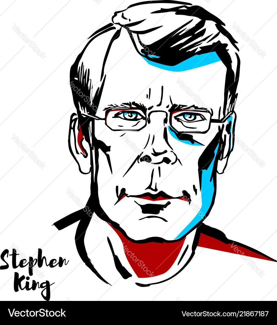 Stephen king Royalty Free Vector Image - VectorStock