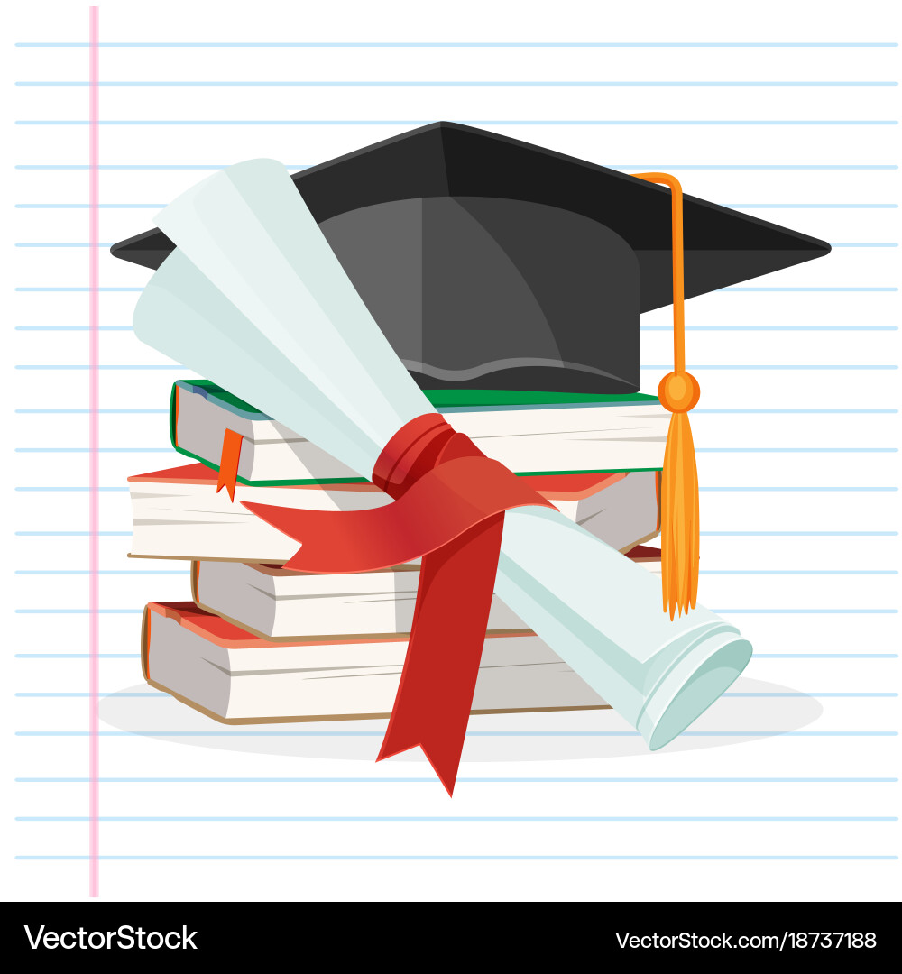 Degree scroll on background of linear piece Vector Image