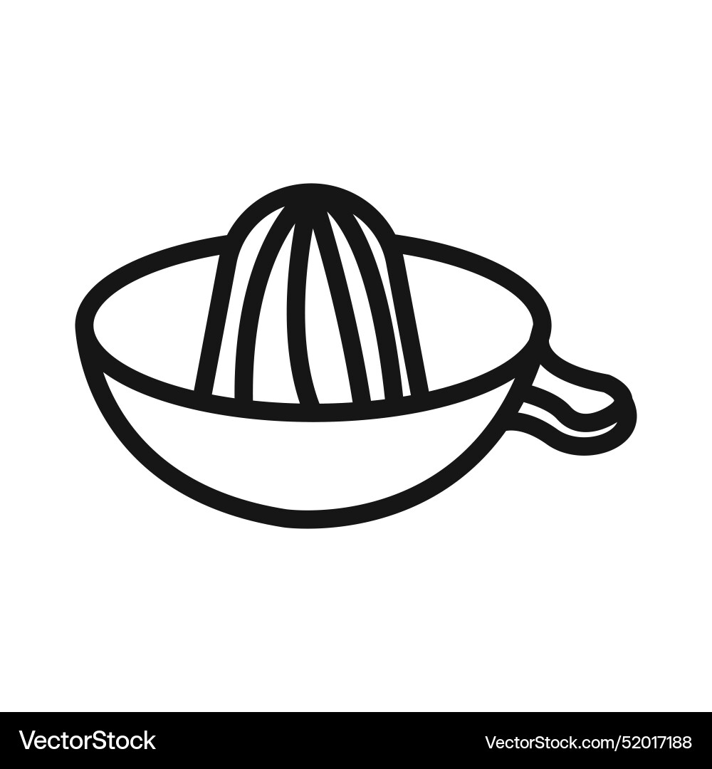 Lemon squeezer icon black line art Royalty Free Vector Image