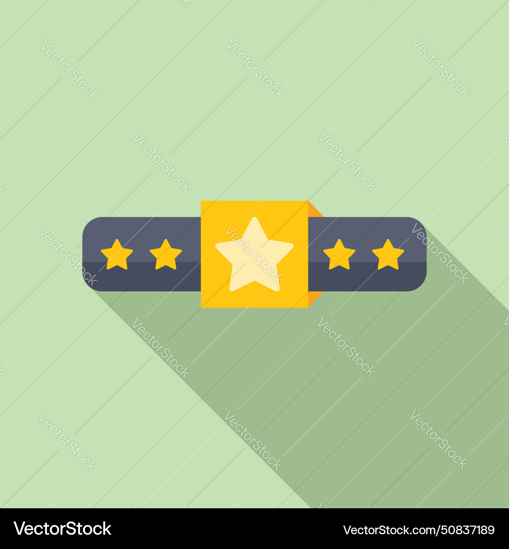 Online star rating icon flat excellent Royalty Free Vector